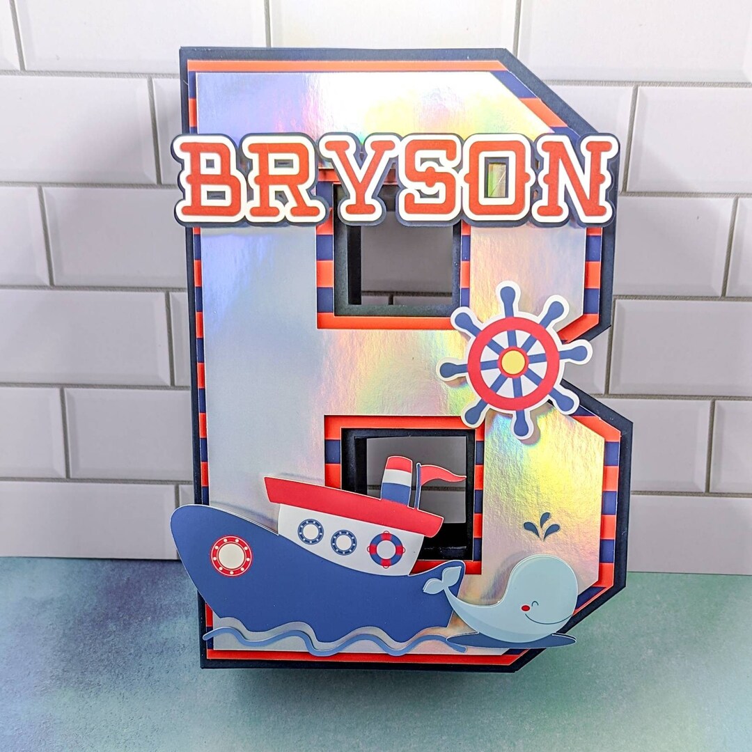 3D Letter AHOY | Sailor Birthday Theme | Customized Letters | AHOY ...