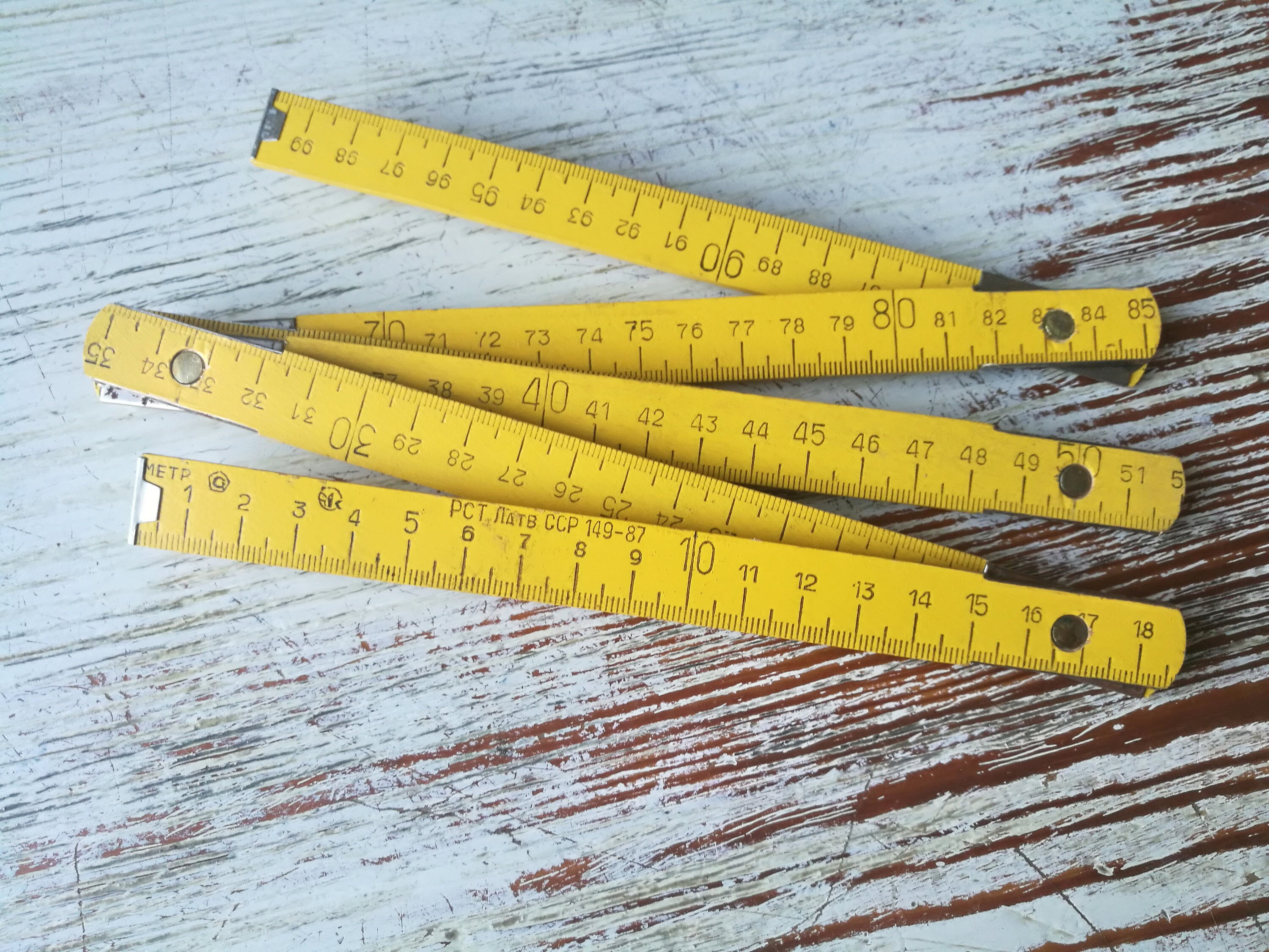 Vintage folding wooden metre Wooden ruler Collectible meter | Etsy