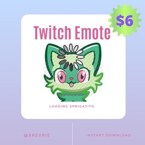 Loading Sprigatito Animated Emote for Twitch, Discord, Youtube, Etc. - Etsy