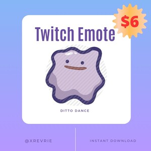 Ditto Dance Animated Emote for Twitch, Discord, Youtube, Etc. - Etsy