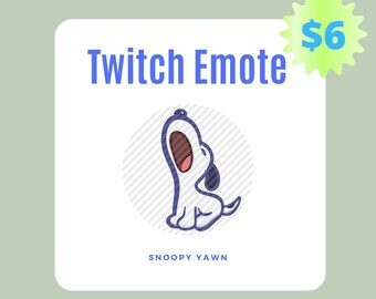 Snoøpy Hype Cute Animated Emote for Twitch, Discord, Youtube, Kick, Etc ...