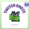 Jiji Hello Waving Kikis Delivery Sevice Cat Ghibli Emote for Twitch ...