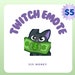 Jiji Hello Waving Kikis Delivery Sevice Cat Ghibli Emote for Twitch ...