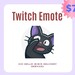 Jiji Hello Waving Kikis Delivery Sevice Cat Ghibli Emote for Twitch ...