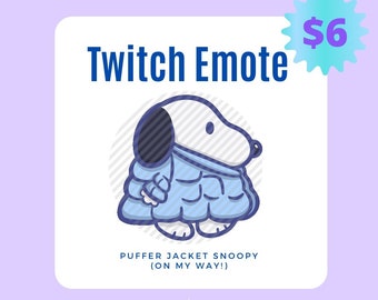 Snoopy Love Emote for Twitch, Discord, Youtube, Etc. - Etsy