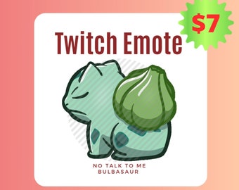 Animated Bulbasaur Pokemon Emote for Twitch, Discord, & Youtube - Etsy