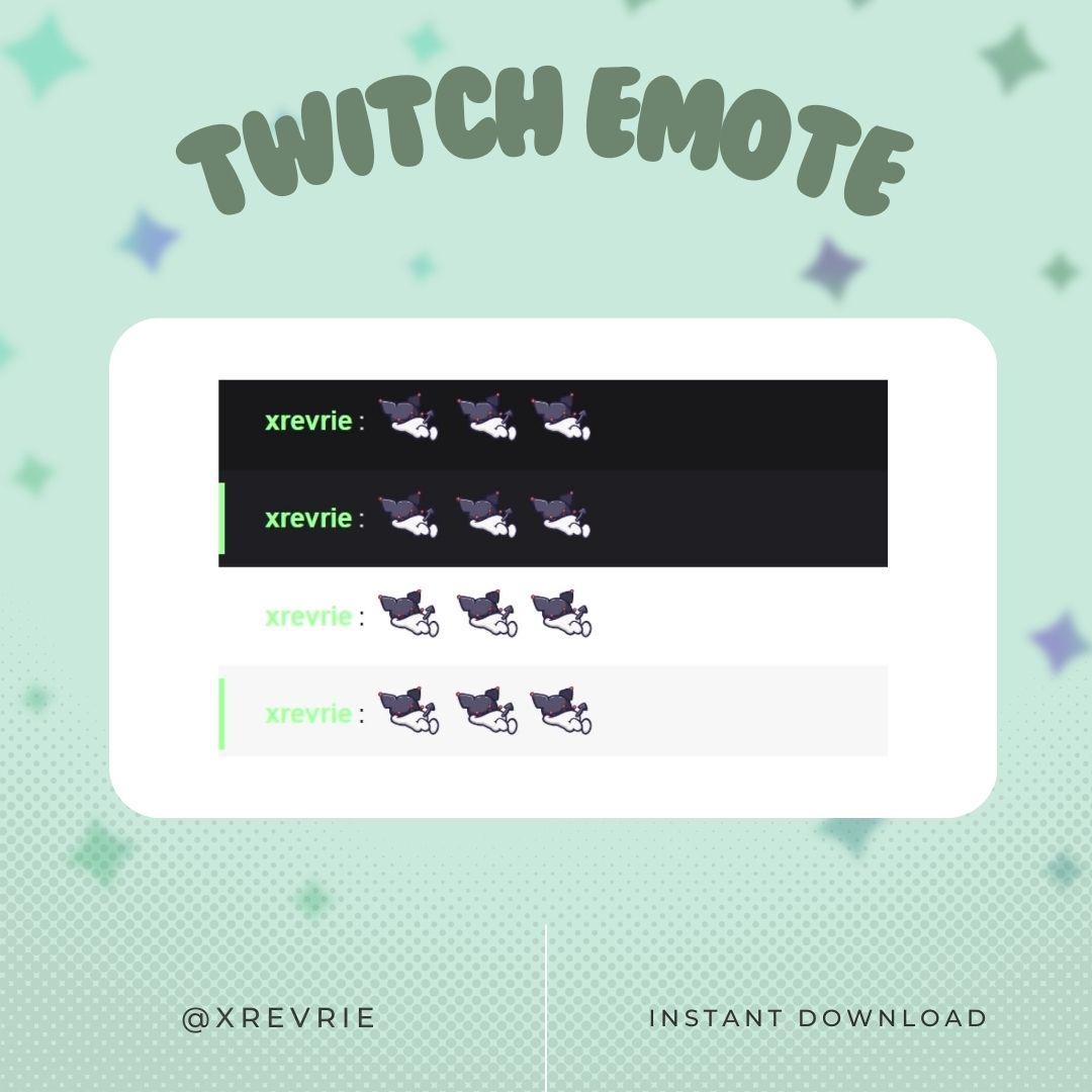 KUR0 Brat Tantrum Cute Anime Kawaii Cat Animated Emote for Twitch ...