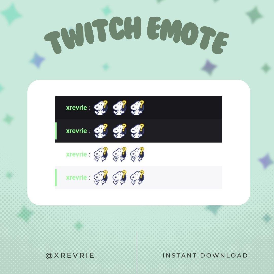 Snoøpy Question Mark Confused Emote for Twitch, Discord, Youtube, Kick ...
