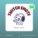 Snoopy Pack of 18 Static Emotes for Twitch, Discord, Youtube, Kick, Etc ...