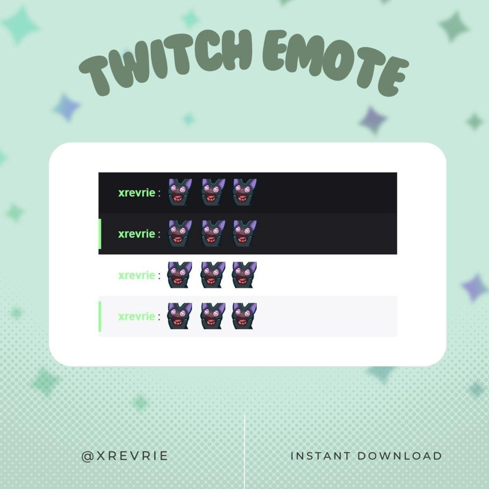 Jiji Heart Eyes Love Kikis Delivery Sevice Cat Ghibli Emote for Twitch ...