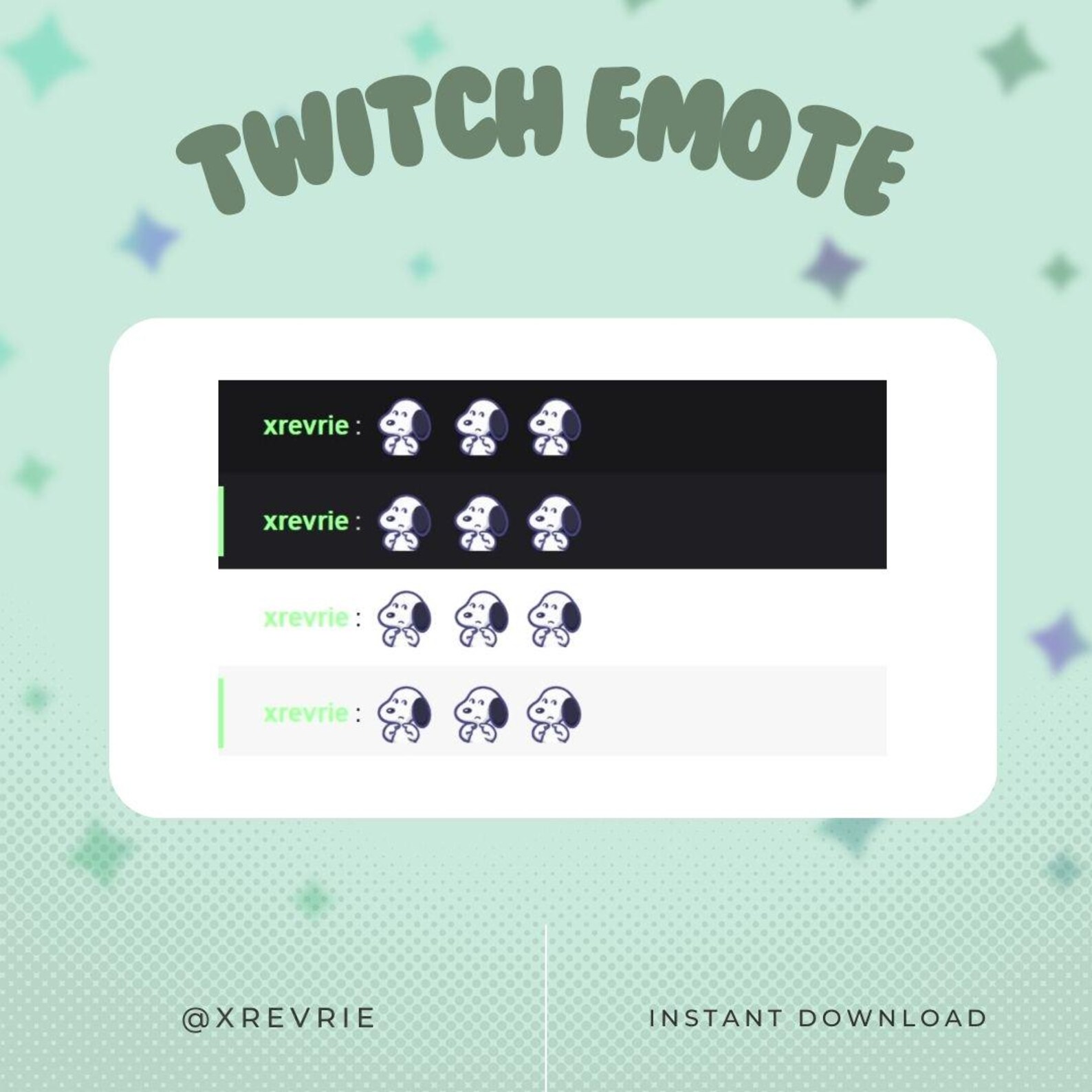 Snoøpy Shy Cute Animated Emote for Twitch, Discord, Youtube, Kick, Etc ...