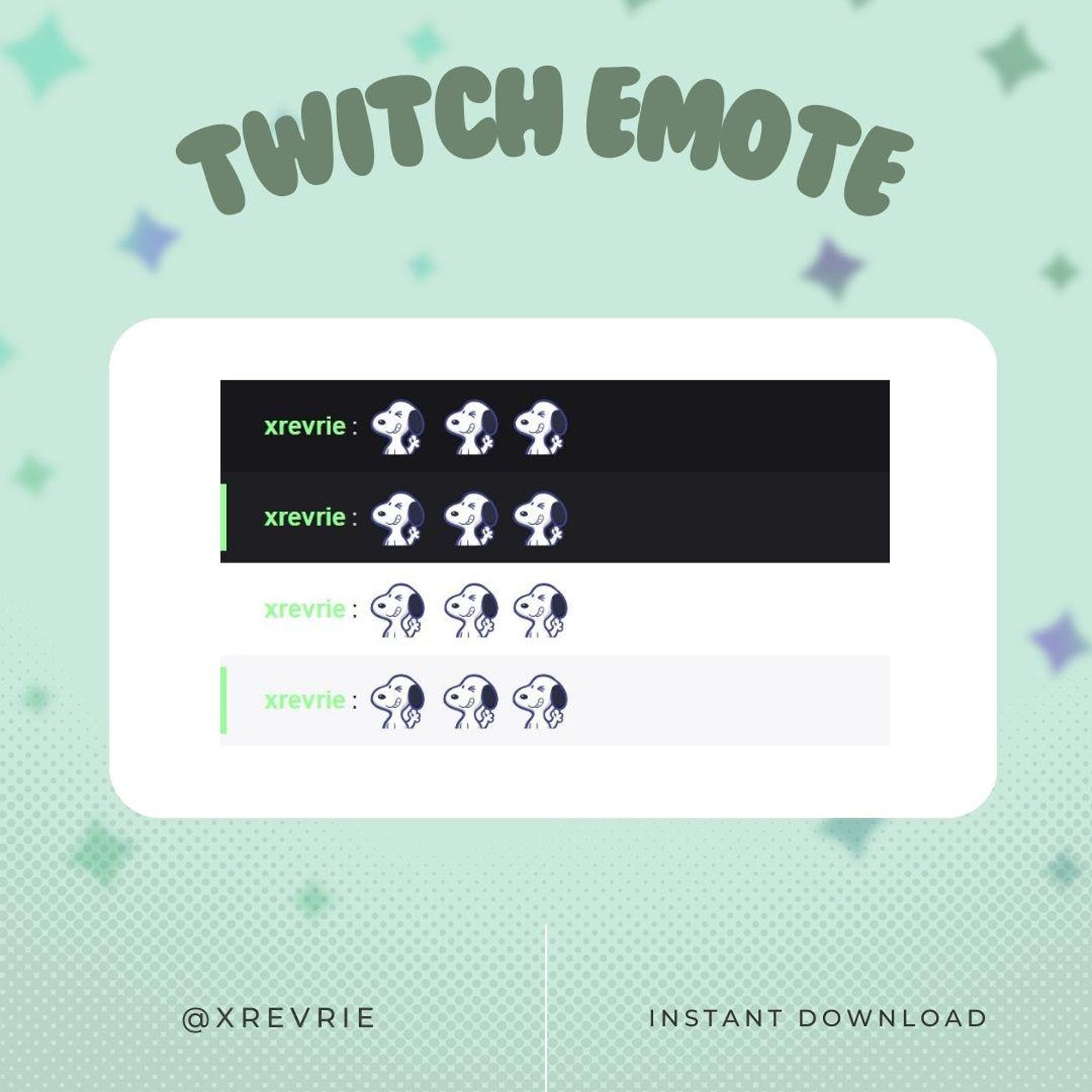 Snoopy Wink Emote for Twitch, Discord, Youtube, Kick, Etc. - Etsy