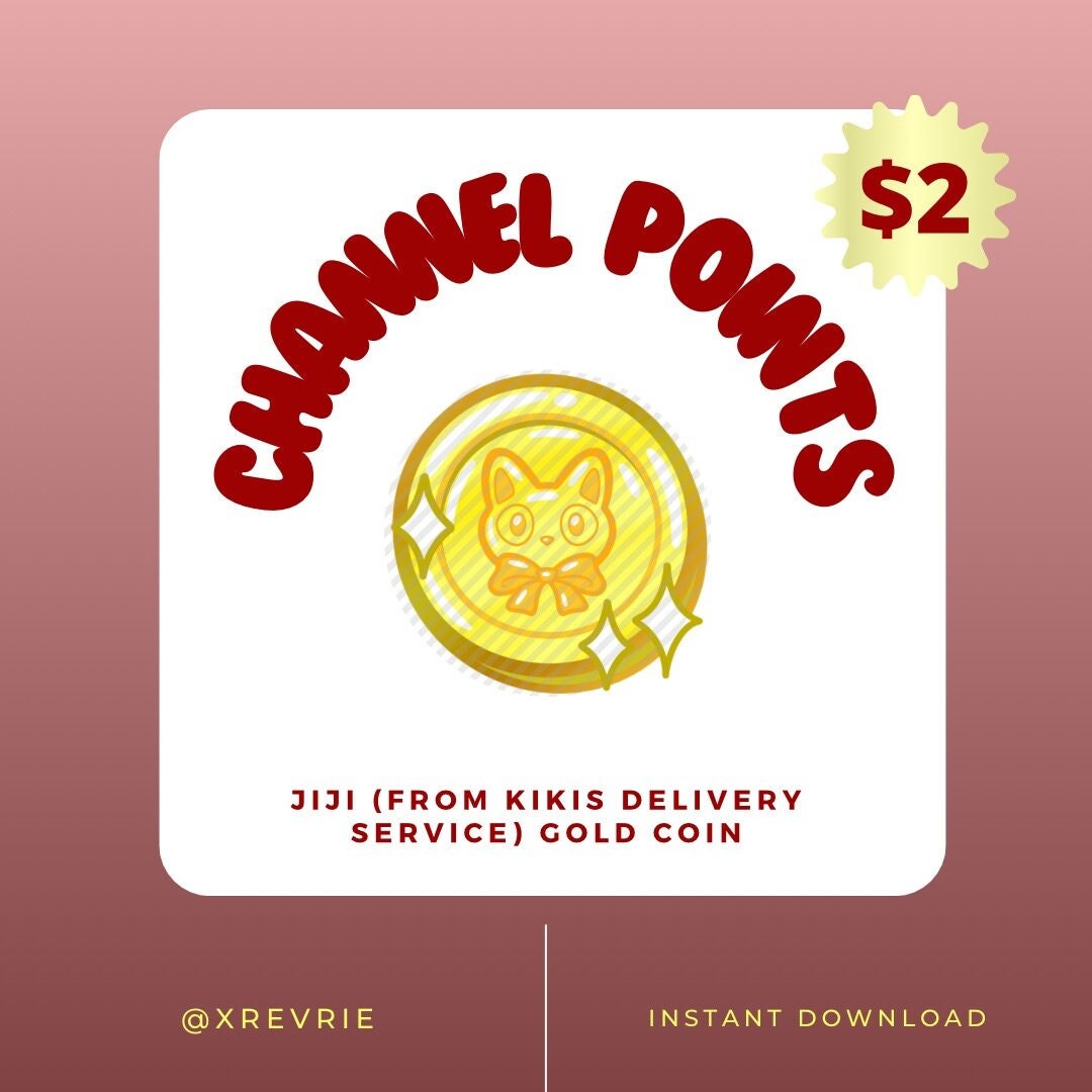 Jiji From Kiki Delivery Service Ghibli Channel Points for Twitch, Etc ...