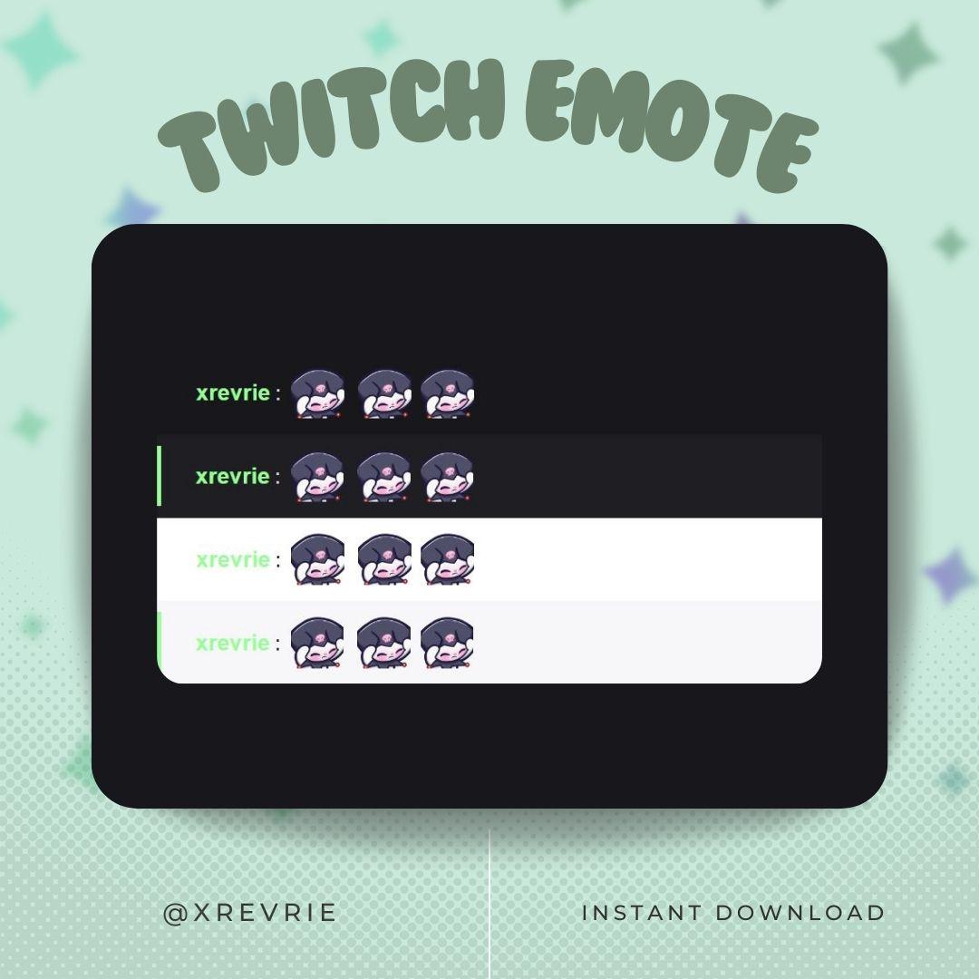KUR0 Shy Cute Static Anime Kawaii Cat Emote for Twitch, Discord ...