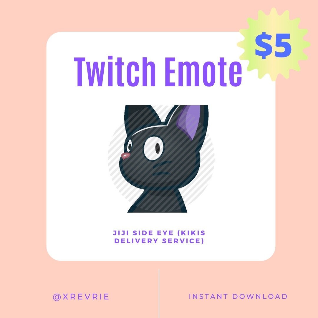 Jiji Bombastic Side Eye Kikis Delivery Sevice Cat Ghibli Emote for ...