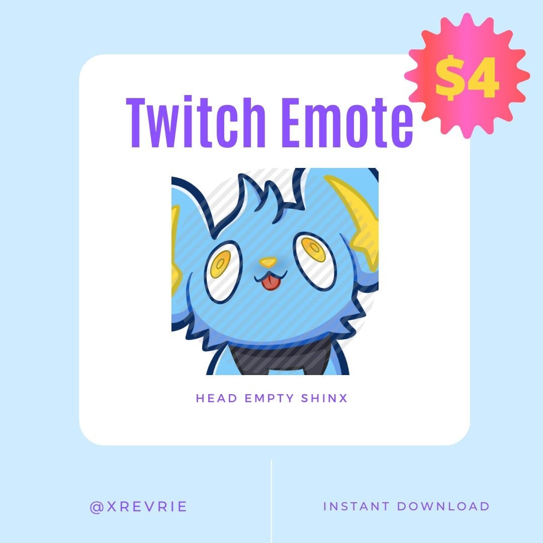 Head Empty Shinx Emote for Twitch, Discord, Youtube, Etc. - Etsy