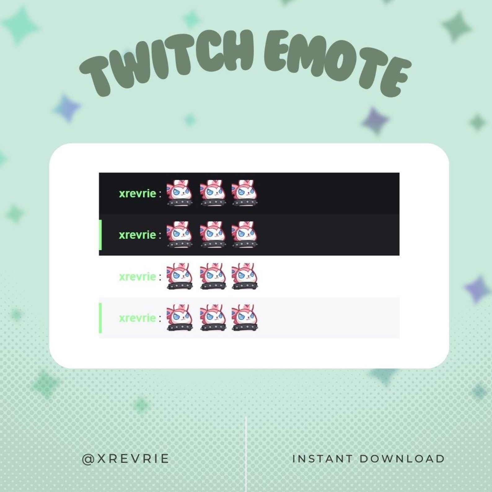 Edgy Sylveon Emote for Twitch, Discord, Youtube, Etc. - Etsy