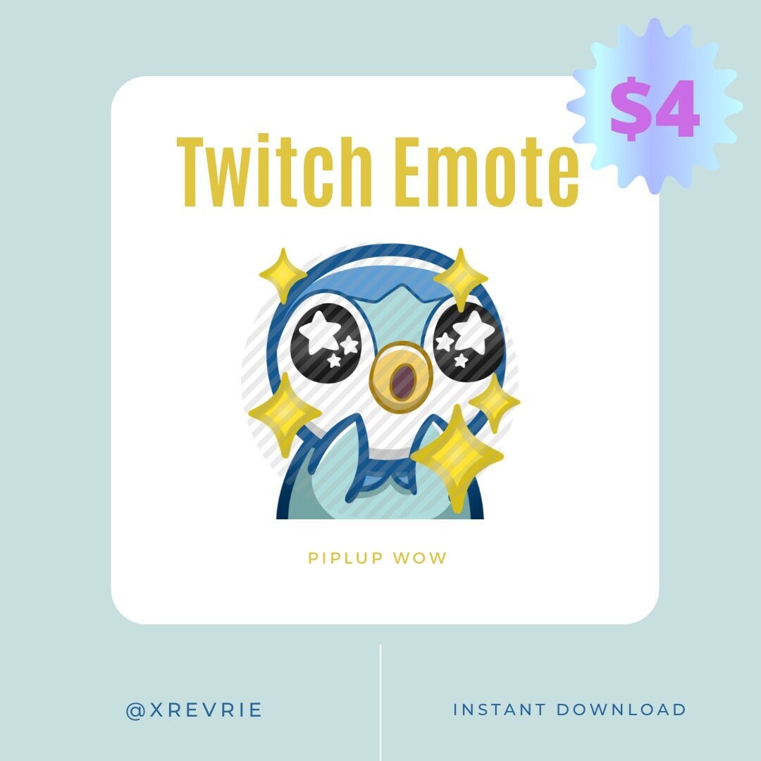 Piplup Wow Amazed Emote for Twitch, Discord, Youtube, Etc. - Etsy