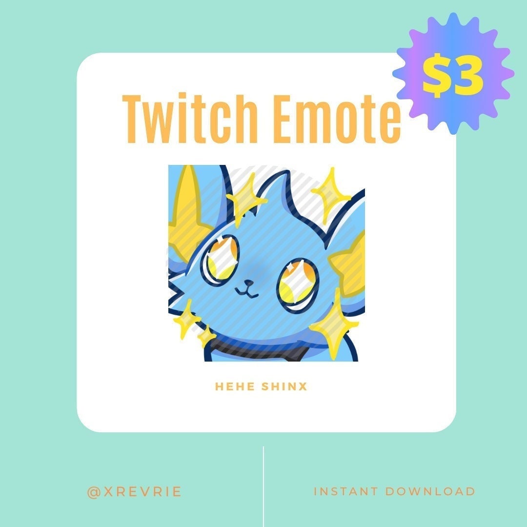 Hehe Shinx Cute Pokemon Emote for Twitch, Discord, Youtube, Kick, Etc ...