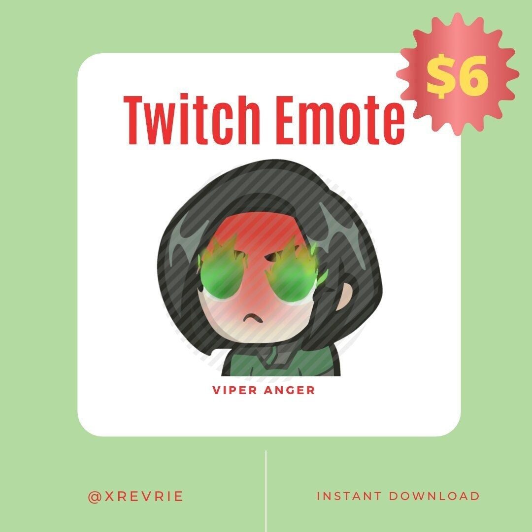 Viper Anger Valorant Animated Emote for Twitch, Discord, Youtube, Etc ...