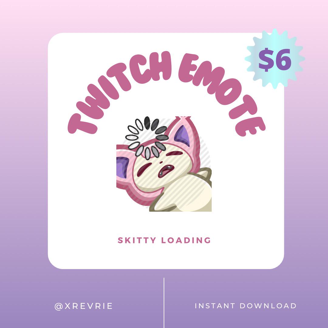 Skitty Loading Cute Pokemon Animated Emote for Twitch, Discord, Youtube ...