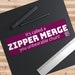 Zipper Merge Churt Bumper Sticker - Etsy