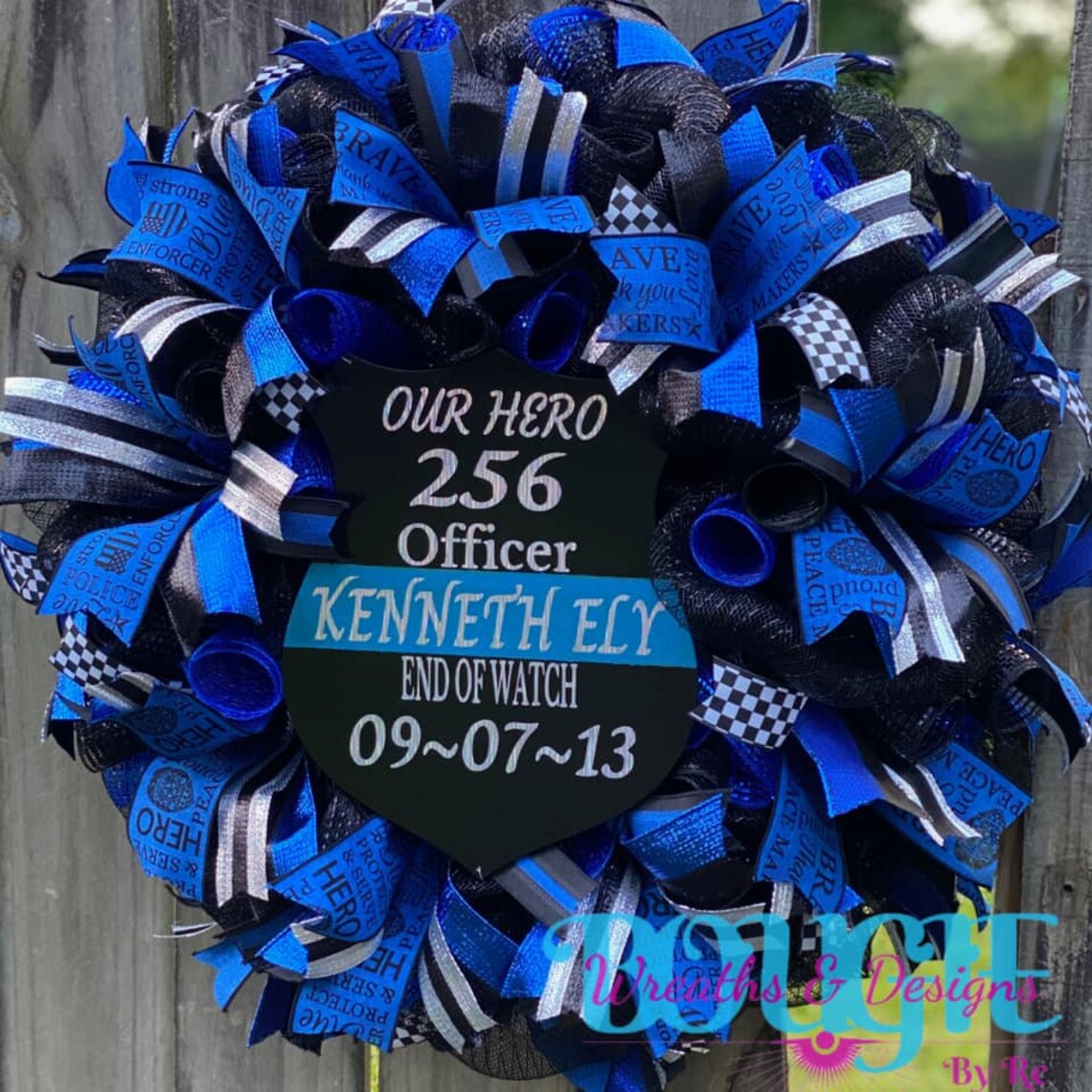 Fallen Officer Wreath - Etsy