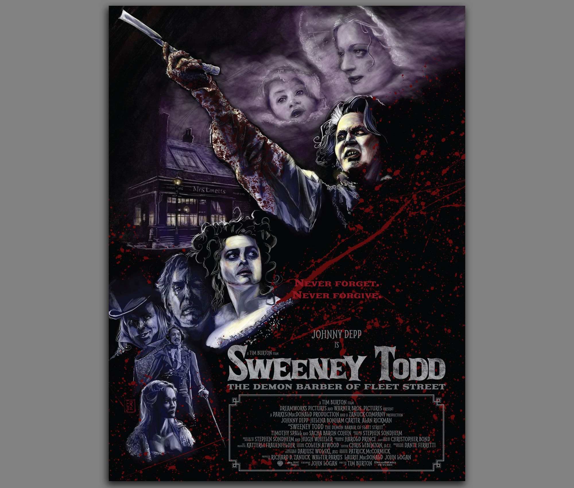 Sweeney Todd Broadway Poster