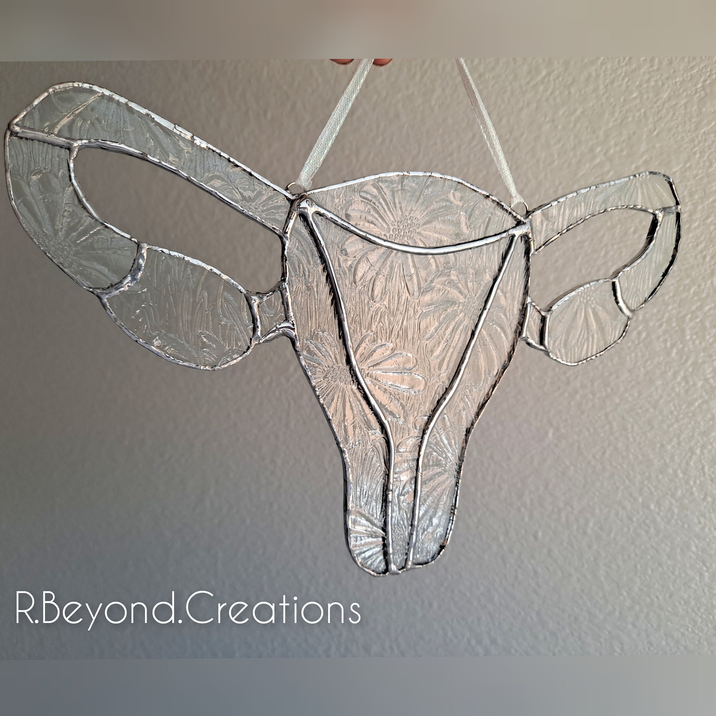 The Floral Womb Clear Womb Uterus Stained Glass Art Sun - Etsy