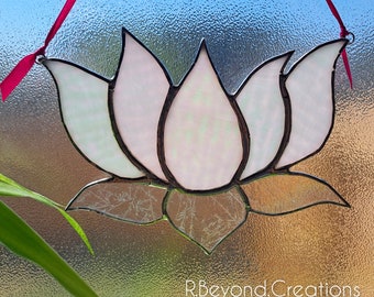 Stained Glass Lotus Blossom - Etsy