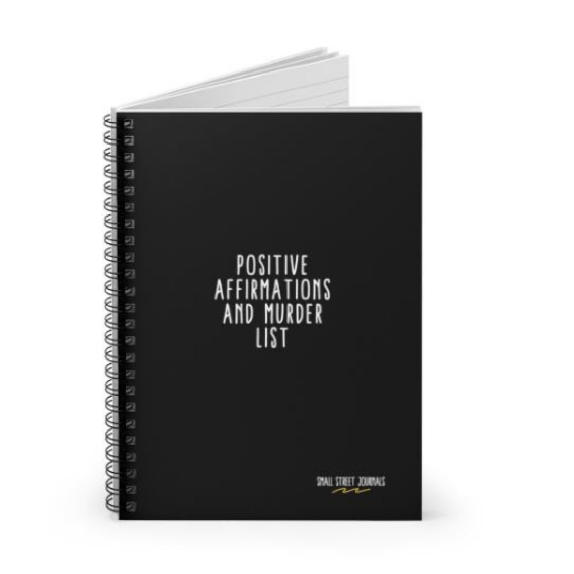 Funny Journal Notebook/positive Affirmations & Murder - Etsy