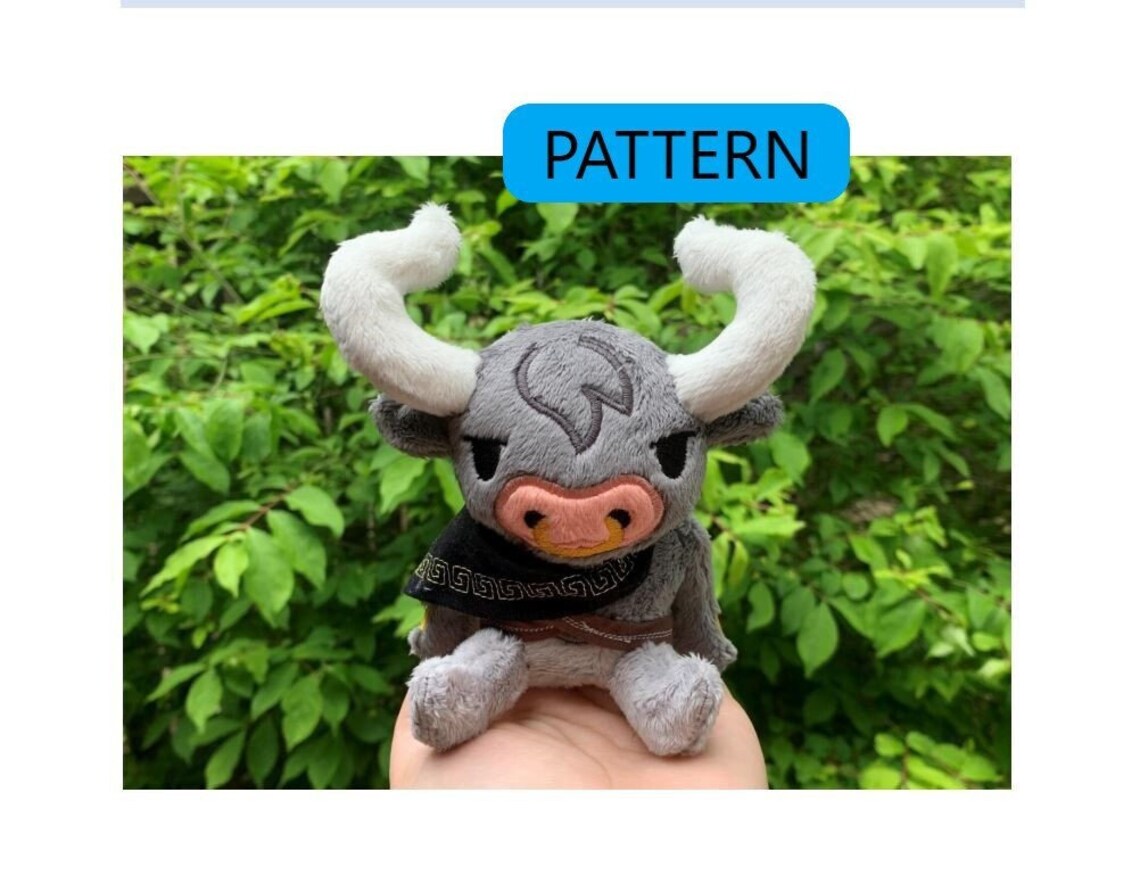 ITH Plush Pattern Minotaur - Etsy