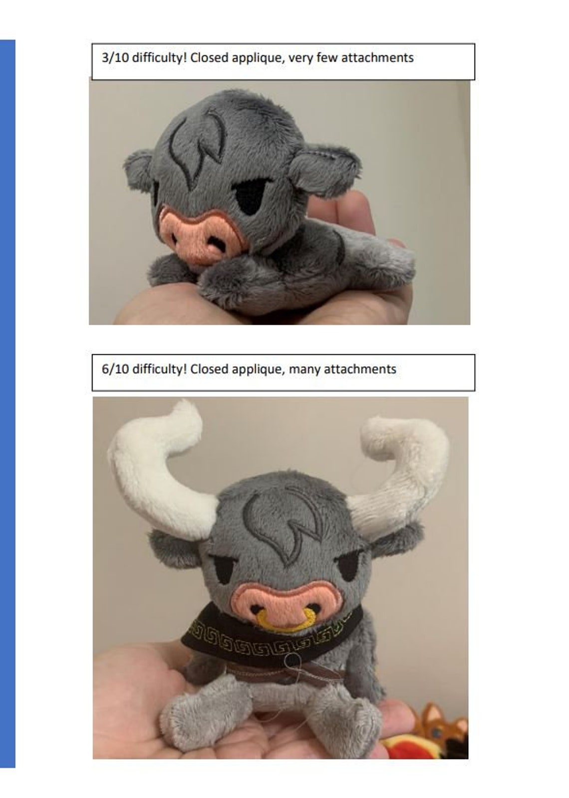 ITH Plush Pattern - Minotaur - Etsy