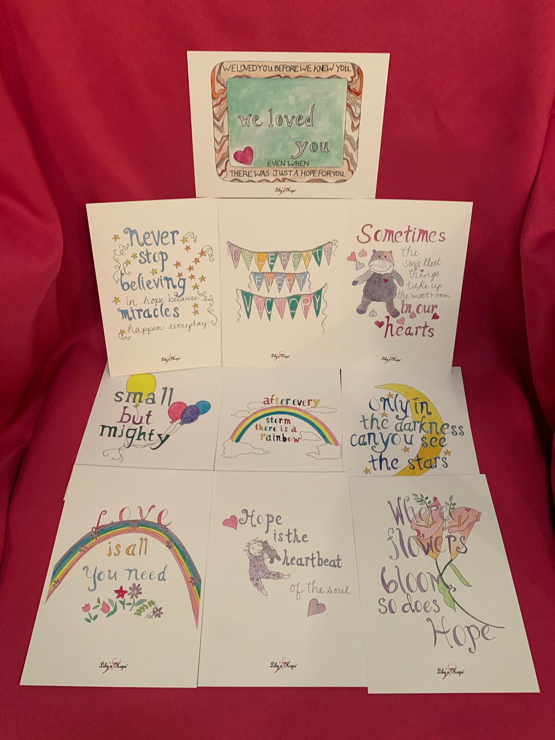 Tokens of Hope Inspirational Note Cards - Set of 10 - Etsy