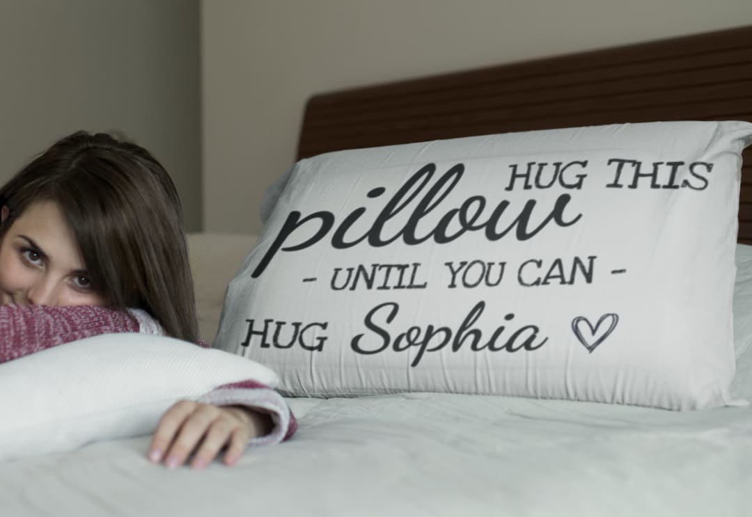 Personalized Hug This Pillow Until You Can Hug (NAME) Long Distance ...