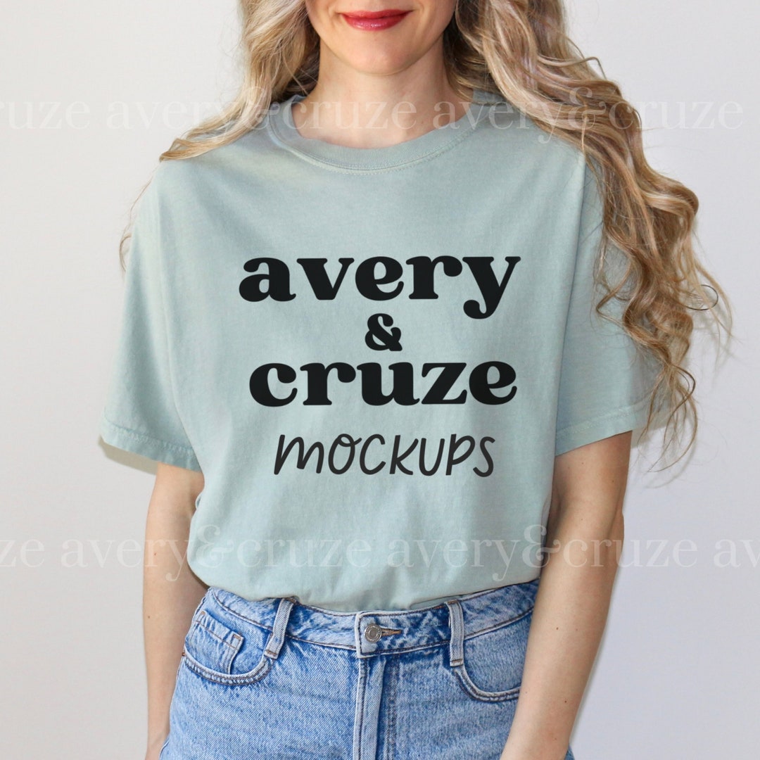 Comfort Colors C1717 Bay Mockup, Comfort Color Bay Mock up Model Mock ...