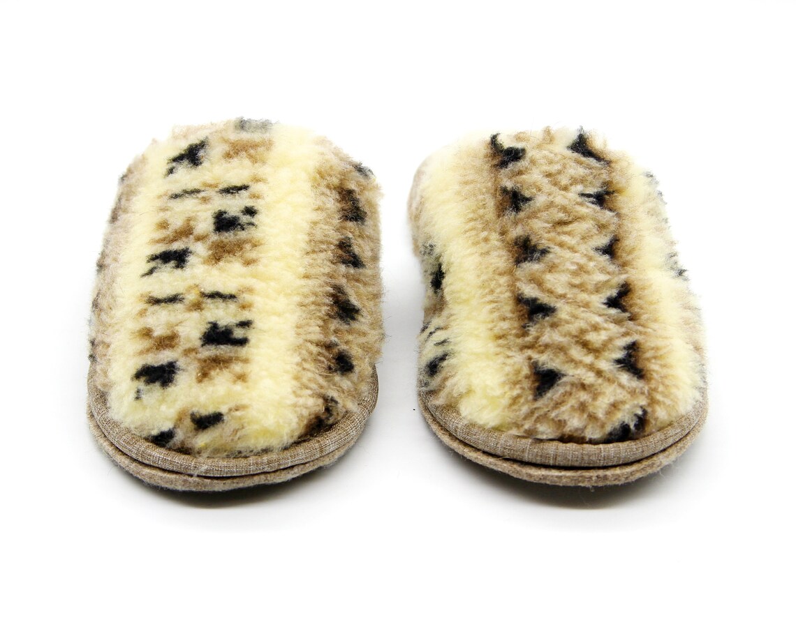 Men's Slippers, Sheep's Wool Slippers, Sheepskin Slippers, Wool ...