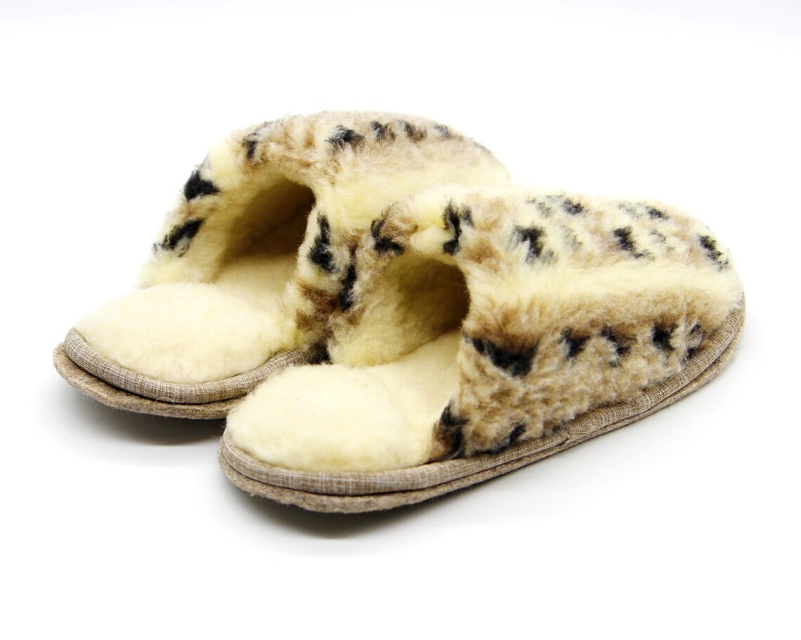 Men's Slippers, Sheep's Wool Slippers, Sheepskin Slippers, Wool ...