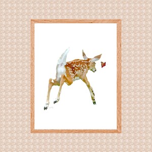 Playful Fawn Printable Photo Art 1 JPG Plus 1 PNG - Etsy