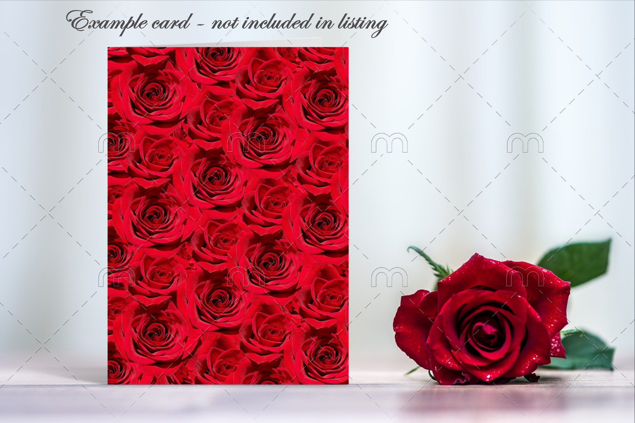 Red Roses Collage Printables, Two Sizes 5x7, 8x10, Roses Background ...