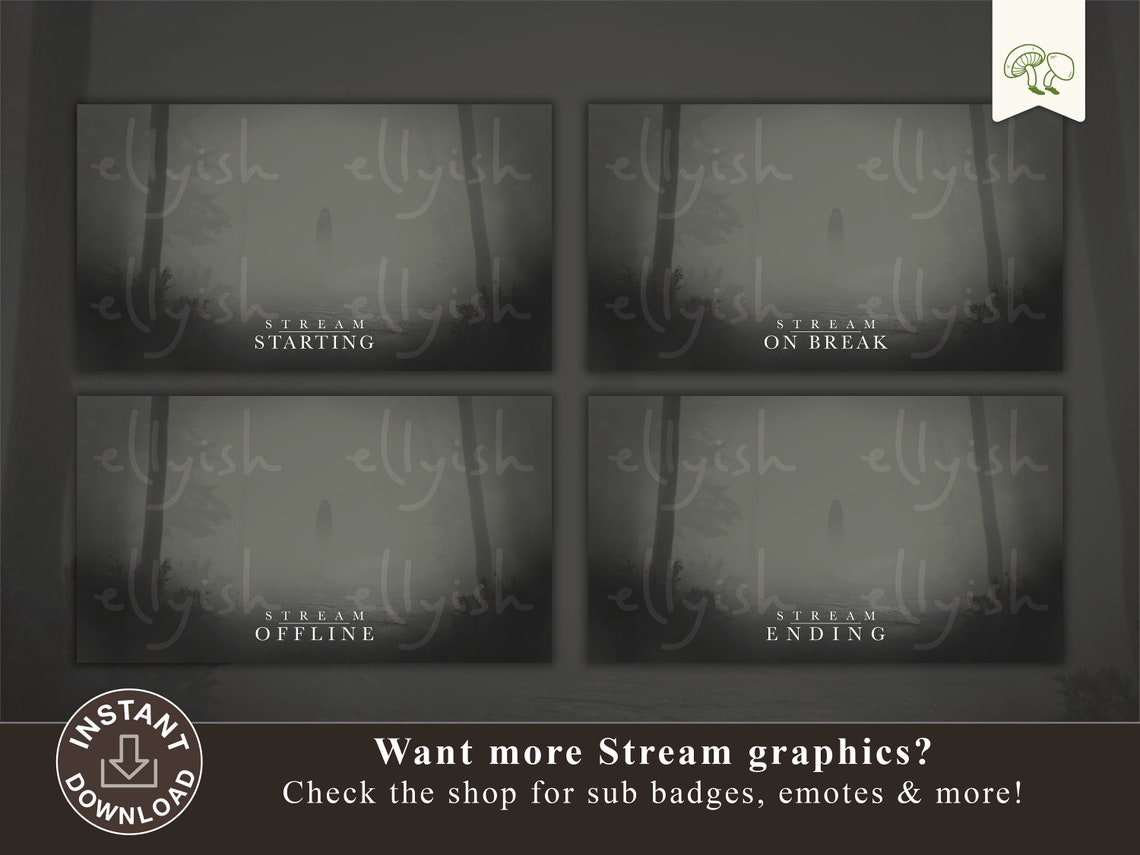 4 ANIMATED Spooky Stream Screens Horror Scary Halloween - Etsy