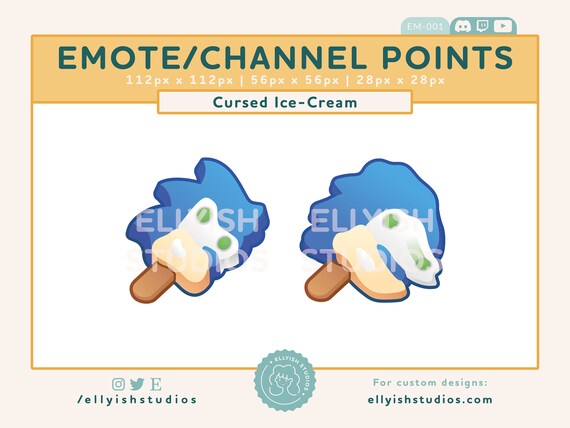 Cursed Ice-cream Meme Emote Way Past Cool Funny Emote | Etsy