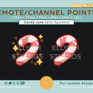 Christmas Candy Cane Emote | Holiday Festive Xmas Theme | Channel ...