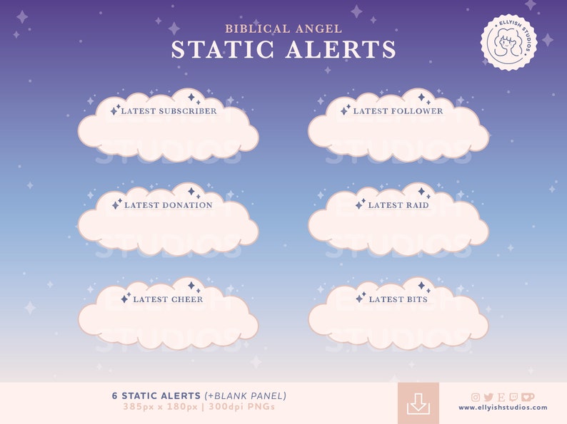 ANIMATED Biblical Angel Stream Package | Heaven Sky Clouds Stars Space ...