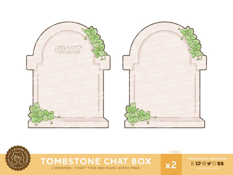 Chat Box Tombstone Grave Stone Halloween | Decoration Twitch Stream ...