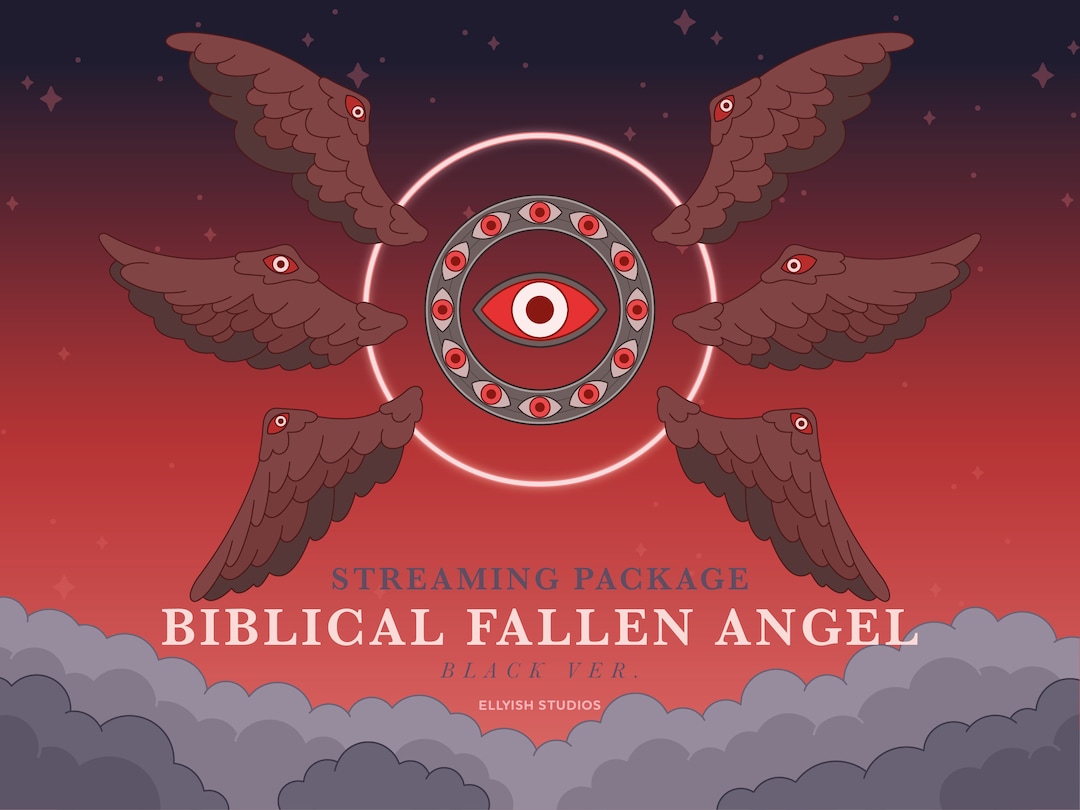 ANIMATED Biblical Fallen Angel Stream Package | Demon Spooky Autumn ...