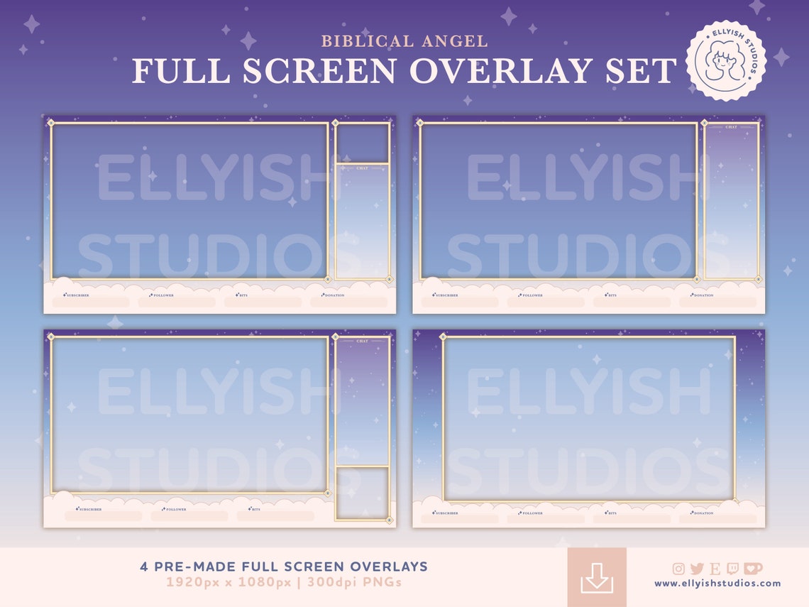 ANIMATED Biblical Angel Stream Package Heaven Sky Clouds Stars Space ...