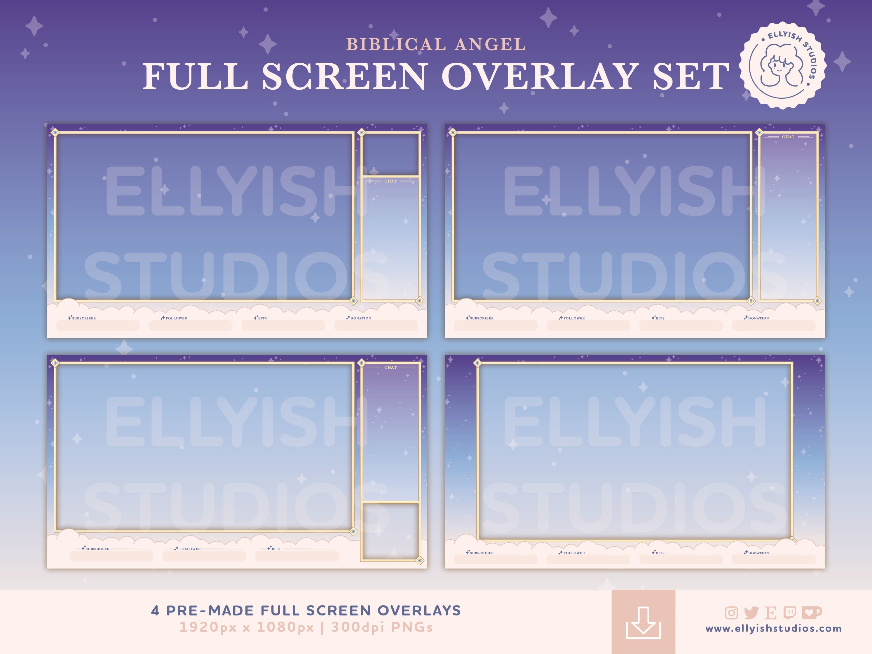 ANIMATED Biblical Angel Stream Package | Heaven Sky Clouds Stars Space ...