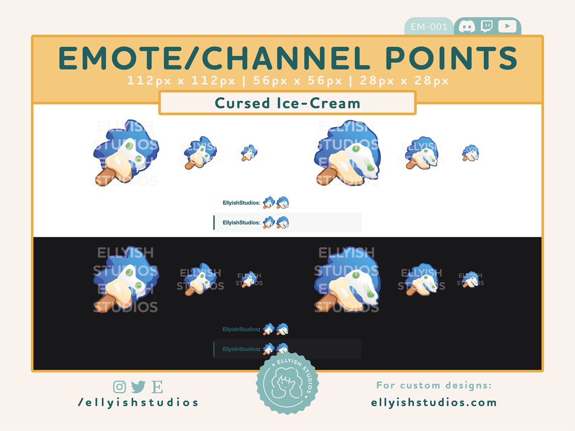 Cursed Ice-cream Meme Emote Way Past Cool Funny Emote | Etsy Canada