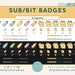 12 Cute Wax Crayon Box Twitch Sub Badges | Creative Art Kidcore ...